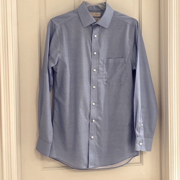 Gold Label | Shirts | Mens Gold Label Blue Long Sleeve Button Down Slim ...